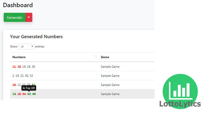 Powerball Number Generator Based on Previous Results - LottoLytics